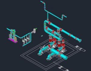 Piping-Block Model 3D DWG Model for AutoCAD • Designs CAD