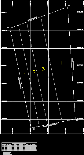 Poligonal Land Map Created With Utm Coordinates DWG Block For AutoCAD 