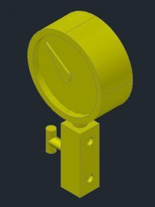 Pressure Indicator 3D DWG Model for AutoCAD • Designs CAD