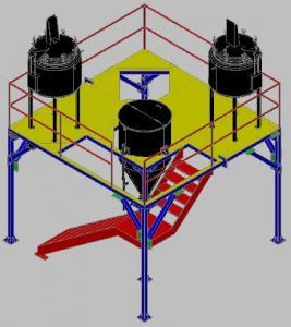 Processing Area 3D DWG Model for AutoCAD • Designs CAD