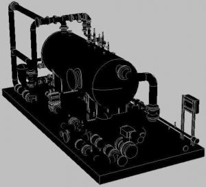 Production Separator 3D DWG Model for AutoCAD • Designs CAD