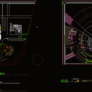 Public Plaza DWG Section for AutoCAD • Designs CAD