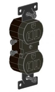 Recessed Double Contact DWG Block for AutoCAD • Designs CAD