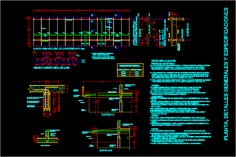 Reinforced Concrete Slab - Details DWG Detail for AutoCAD • Designs CAD