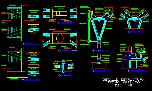 Roof Metallic Structure With Insulation DWG Block for AutoCAD • DesignsCAD