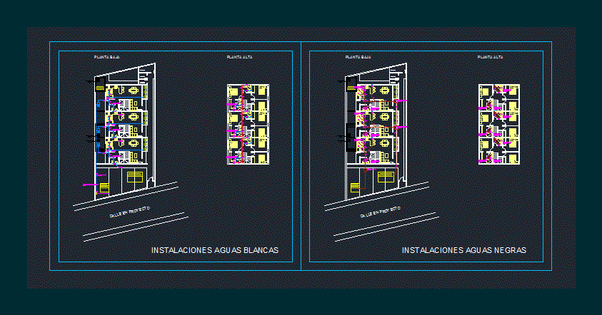 Sanitary Facilities Housing Scheme Paired DWG Full Project for AutoCAD ...