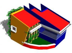Security House - Control Access 3D DWG Model for AutoCAD • Designs CAD