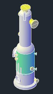 Separator - Cyclone Separator 3D DWG Model for AutoCAD • Designs CAD