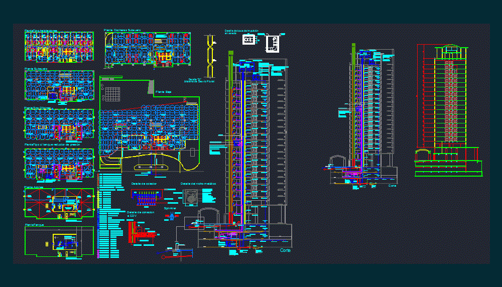 Sewer Installation Plano Building And Fire DWG Detail for AutoCAD ...