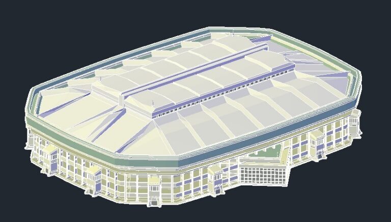 Soccer Stadium --Australia 3D DWG Model for AutoCAD • Designs CAD