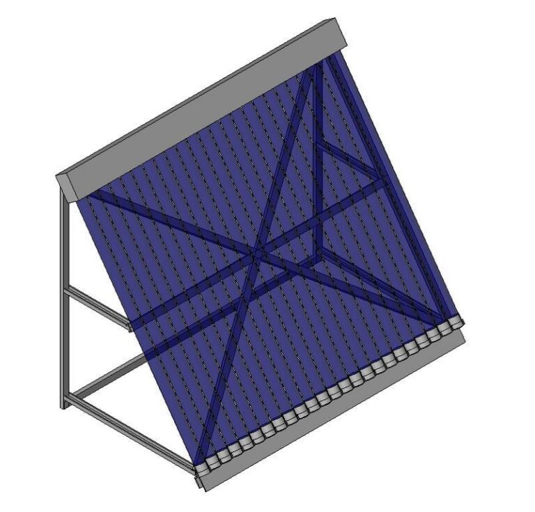 Solar Panel Tubes 3D DWG Model for AutoCAD • Designs CAD