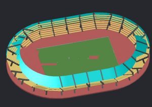 Stage 3D DWG Model for AutoCAD • Designs CAD