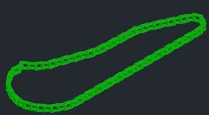 Steel Chain 3D DWG Model for AutoCAD • Designs CAD