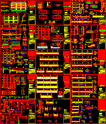 Structural Design Of Comercial Center DWG Block for AutoCAD • Designs CAD