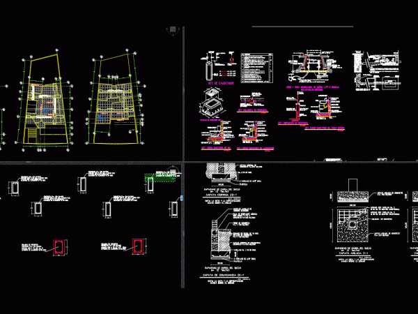 Structural Plan Of A House Of 3 Levels DWG Plan for AutoCAD • Designs CAD