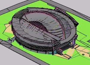 Structure Sport Pavilion DWG Block for AutoCAD • Designs CAD