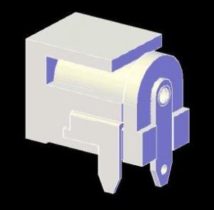 Switchcraftrapc72c Power Socket 21mm 2D DWG Block for AutoCAD • Designs CAD