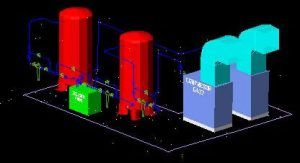 System Compressed Air 3D DWG Model for AutoCAD • Designs CAD