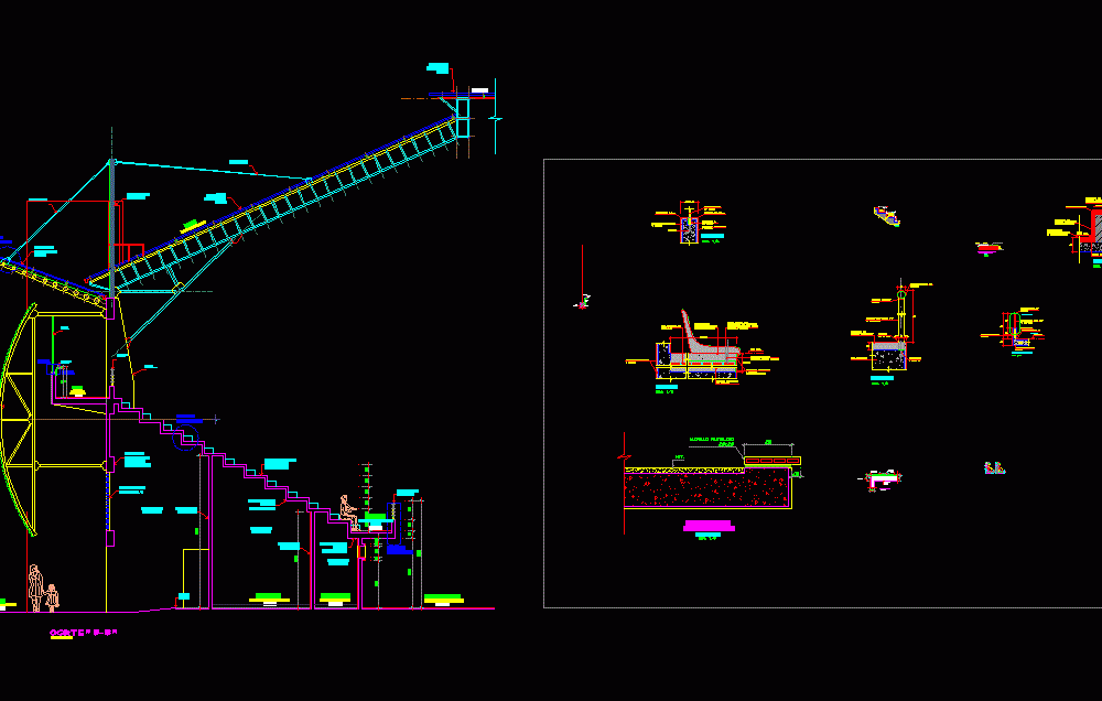Tier Seats Detail And Other DWG Detail for AutoCAD • Designs CAD