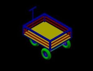 Trolley 3D DWG Model for AutoCAD • Designs CAD