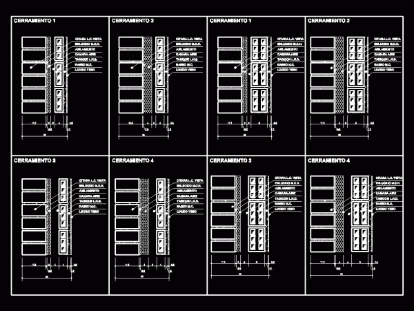 Types Of Wall DWG Detail for AutoCAD • Designs CAD