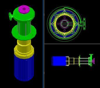 Vertical Vertical Pump Ksb 3D DWG Model for AutoCAD • Designs CAD