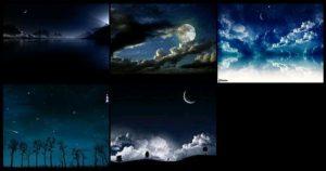 Wallpaper Night Skies 2D JPG Graphics Graphics • Designs CAD