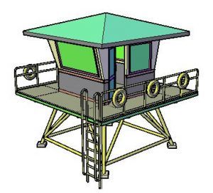 Watchtower 3D DWG Model for AutoCAD • Designs CAD