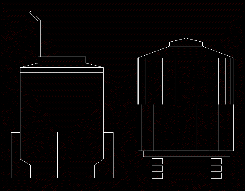 Pvc Water Tank Cad Block - Design Talk