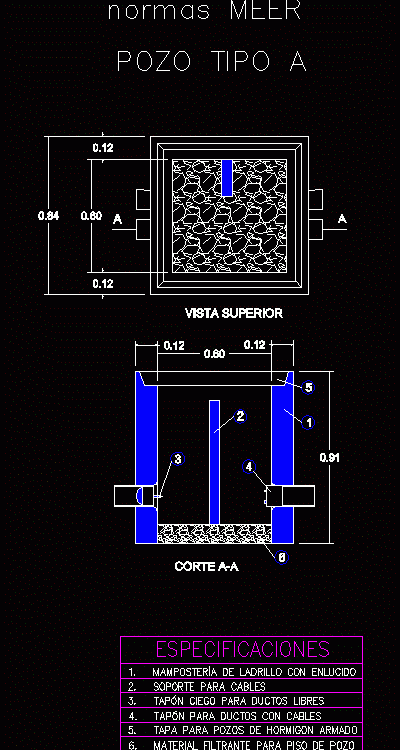 Well Type A DWG Detail for AutoCAD • Designs CAD
