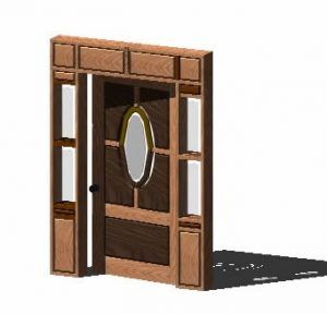 Wood Door 3D DWG Model for AutoCAD • Designs CAD