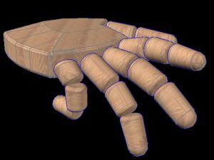 Wood Hand 3D DWG Model for AutoCAD • Designs CAD