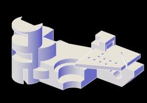Abstract Composition 3D DWG Model for AutoCAD • Designs CAD