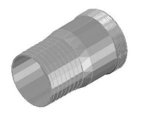 Adapter Galvanized Thread Maler 3 DWG Block for AutoCAD • Designs CAD