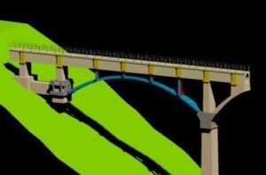 Arch Bridge Replacement 3D DWG Model for AutoCAD • Designs CAD