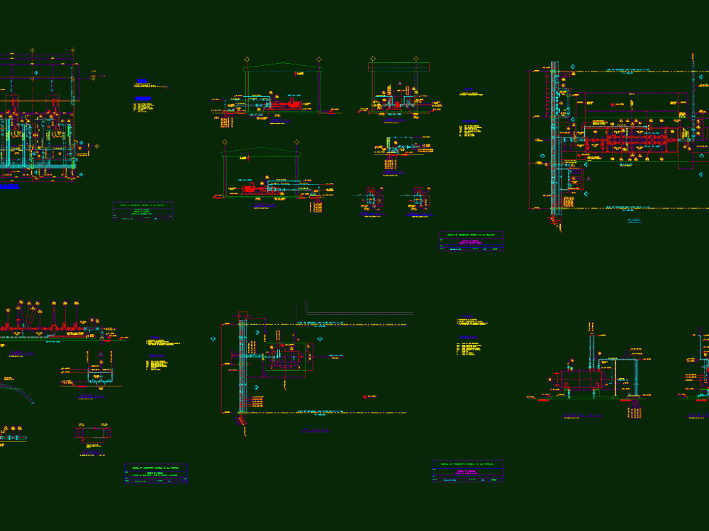 Arrangement Of Pipes Gas Pumping Station 0 DWG Block for AutoCAD ...
