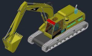 Backhoe 3D DWG Model for AutoCAD • Designs CAD