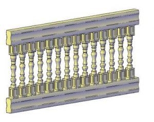 Balustrade 3D DWG Model for AutoCAD • Designs CAD