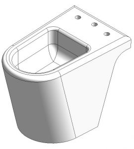 Bidet 3D DWG Model for AutoCAD • Designs CAD