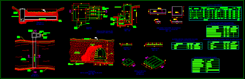 Catchment Water By Filter Gallery DWG Section for AutoCAD • Designs CAD