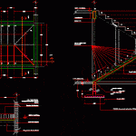 Stairs Detail--Risers And Handrails DWG Section for AutoCAD • DesignsCAD