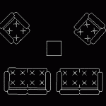 L Shape and Curved Sofa 2D DWG Block for Autocad • DesignsCAD