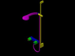 Hand Shower 3D DWG Model for AutoCAD • Designs CAD