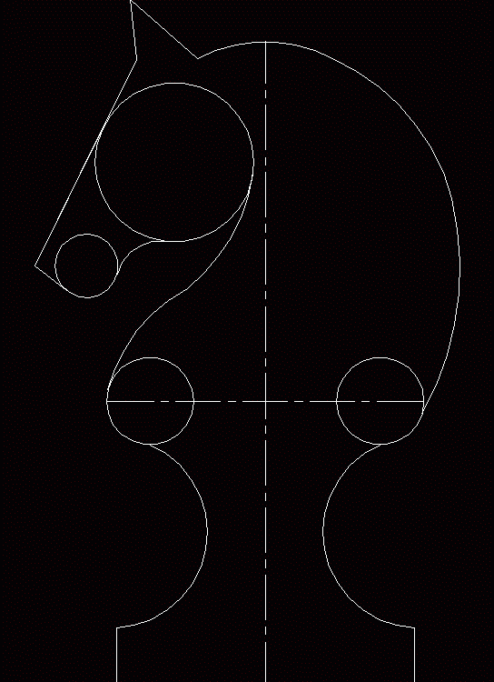 Horse Chess Piece Chess DWG Block for AutoCAD • Designs CAD