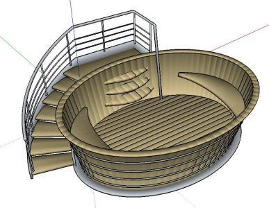 Jaccuzi 3D SKP Model for SketchUp | DesignsCAD
