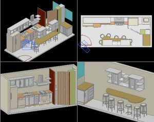 Kitchen 3D DWG Model for AutoCAD • Designs CAD