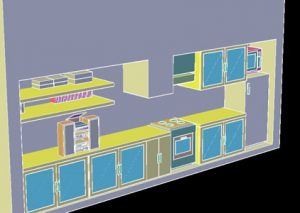 Kitchen 3D DWG Model for AutoCAD • Designs CAD