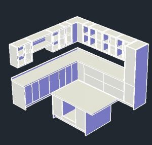 Kitchen 3D DWG Model for AutoCAD • Designs CAD