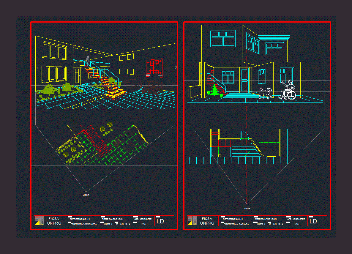 Perspective Perspectives DWG Block For AutoCAD DesignsCAD