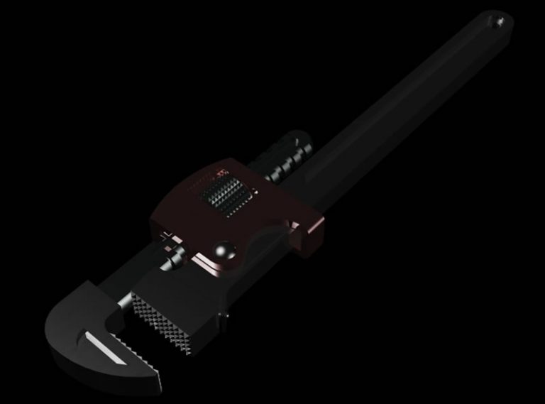 Pipe Wrench DWG Block for AutoCAD • Designs CAD